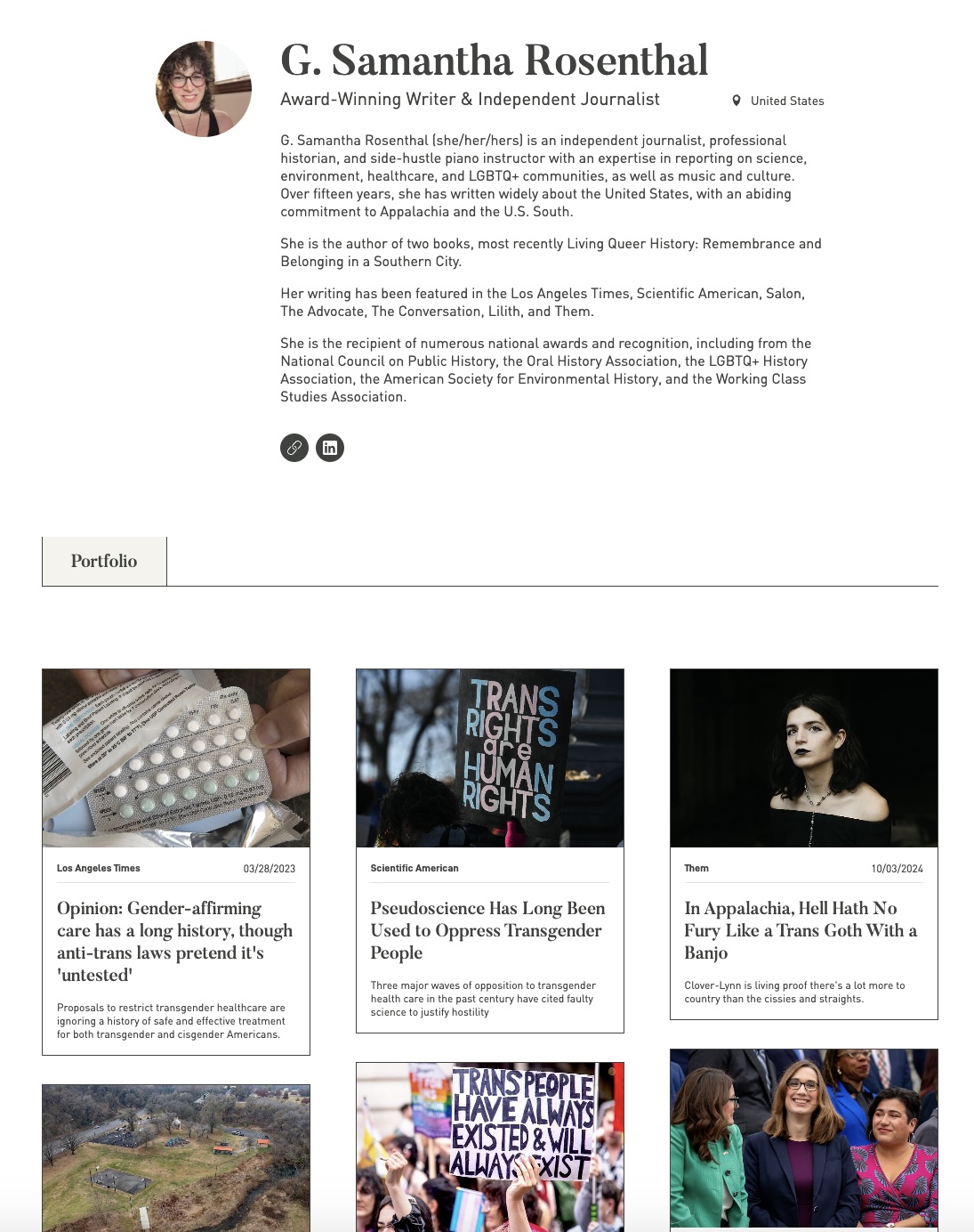 Clips – G. Samantha Rosenthal, Ph.D.